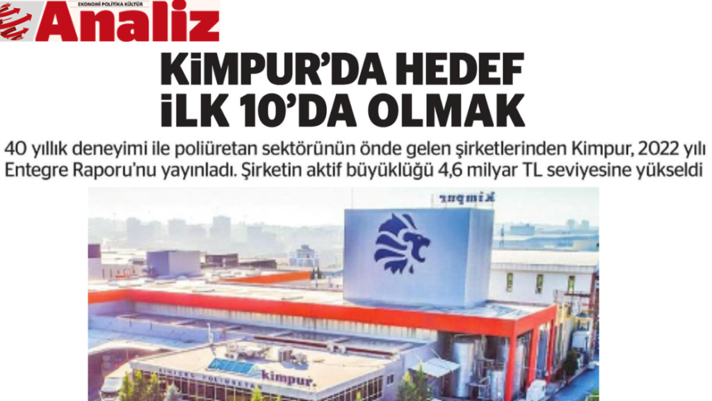Kimpur, 2022 Entegre Raporu'nu Yayınladı - Analiz - Kimpur